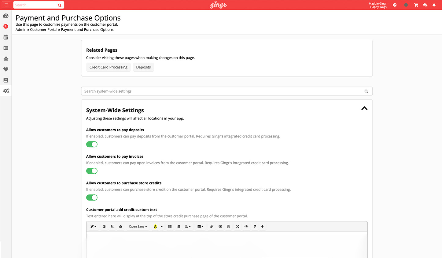 Payment Processing | Gingr